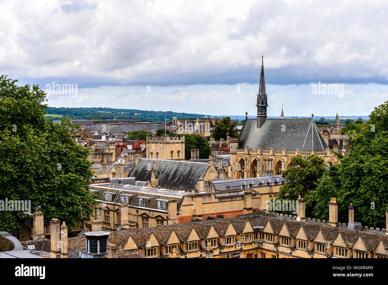 Aerial view of Oxford, England Stock Photo - Alamy