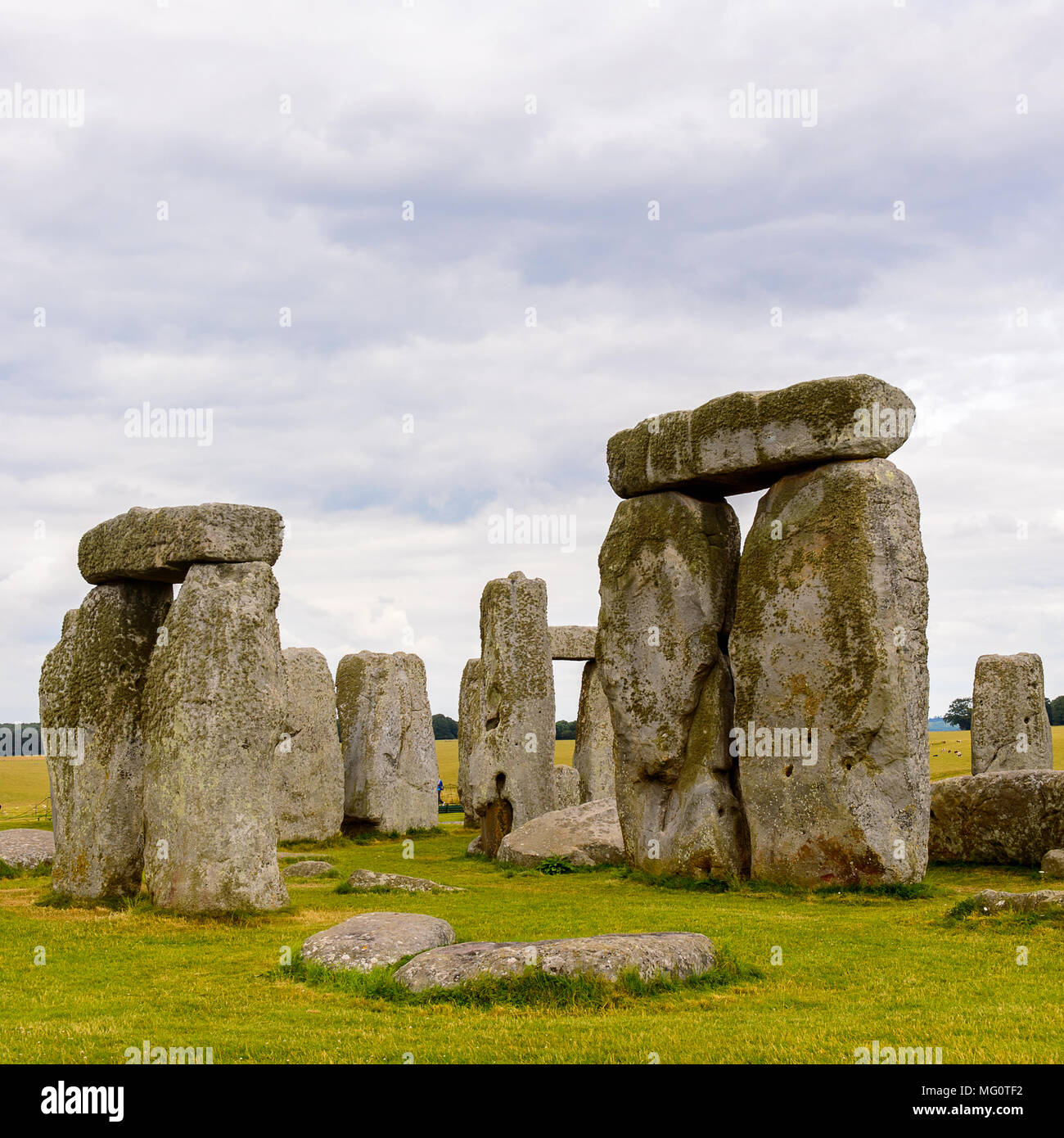 Stonehenge, a prehistoric monument in Wiltshire, England. UNESCO World ...