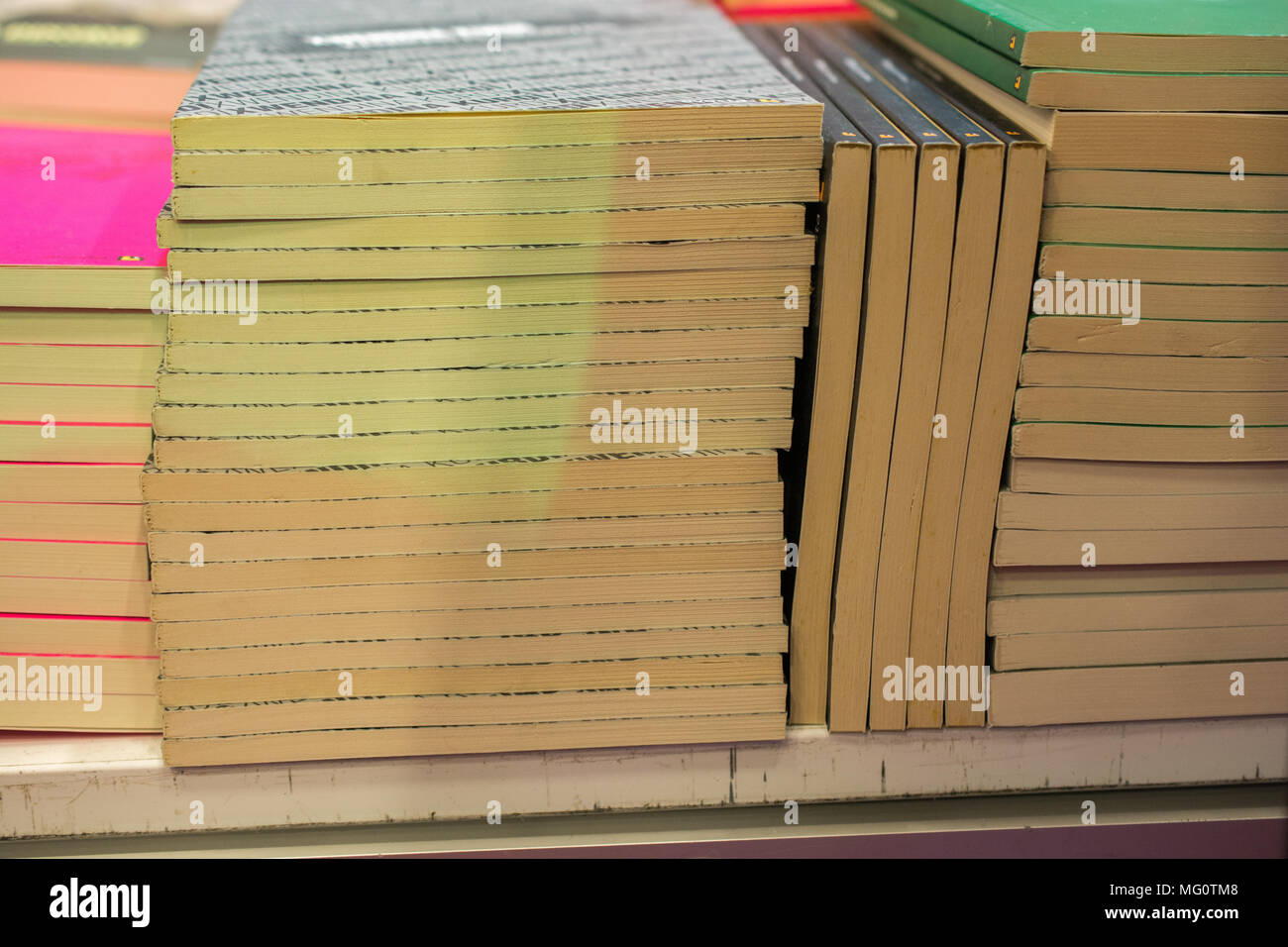 Stack of books stored as Education and business concept Stock Photo - Alamy