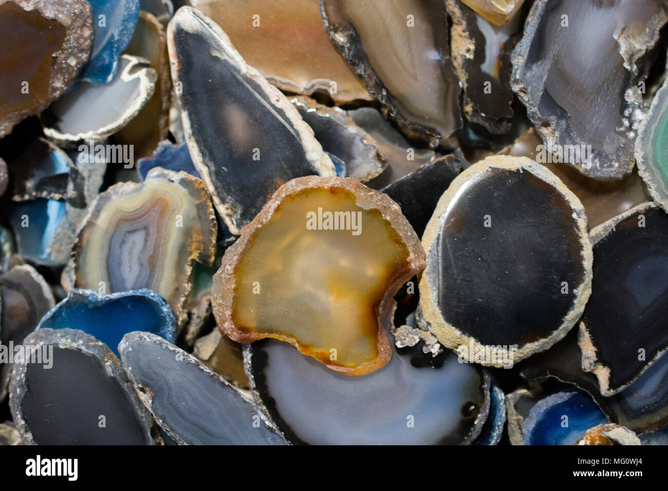 Cross section stalactite agate stone hi-res stock photography and ...