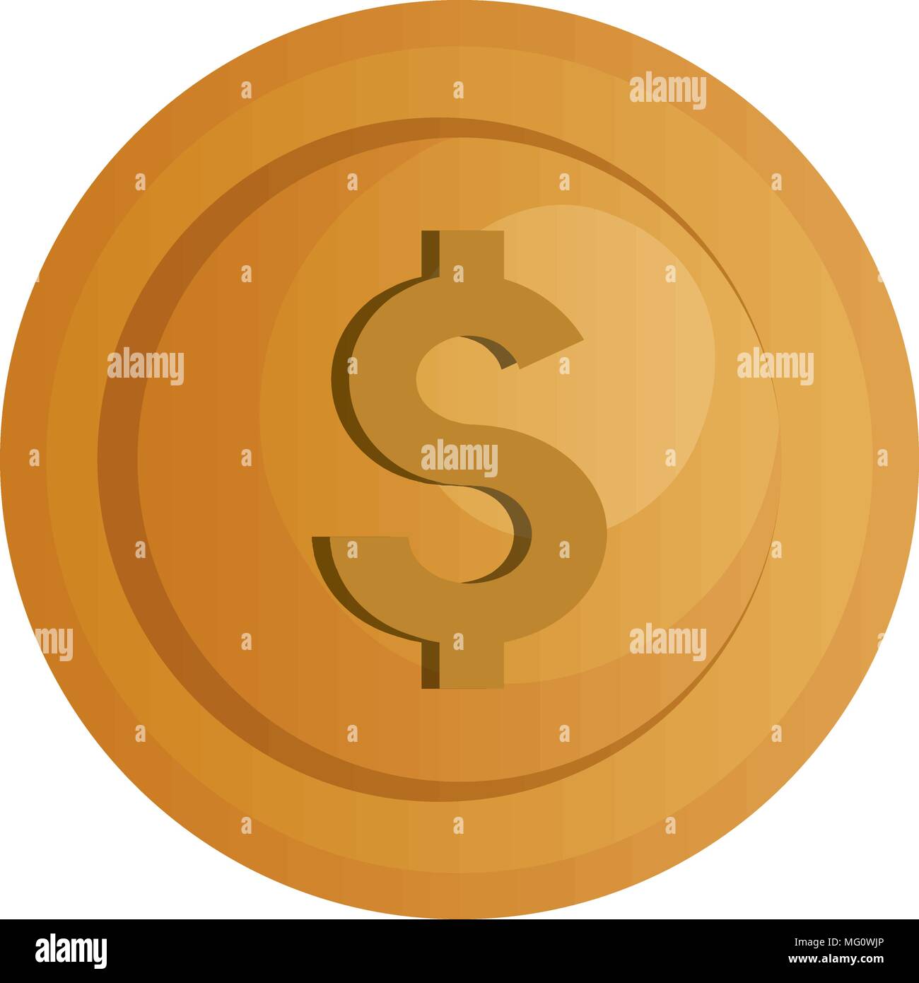 coin money isolated icon vector illustration design Stock Vector Image ...