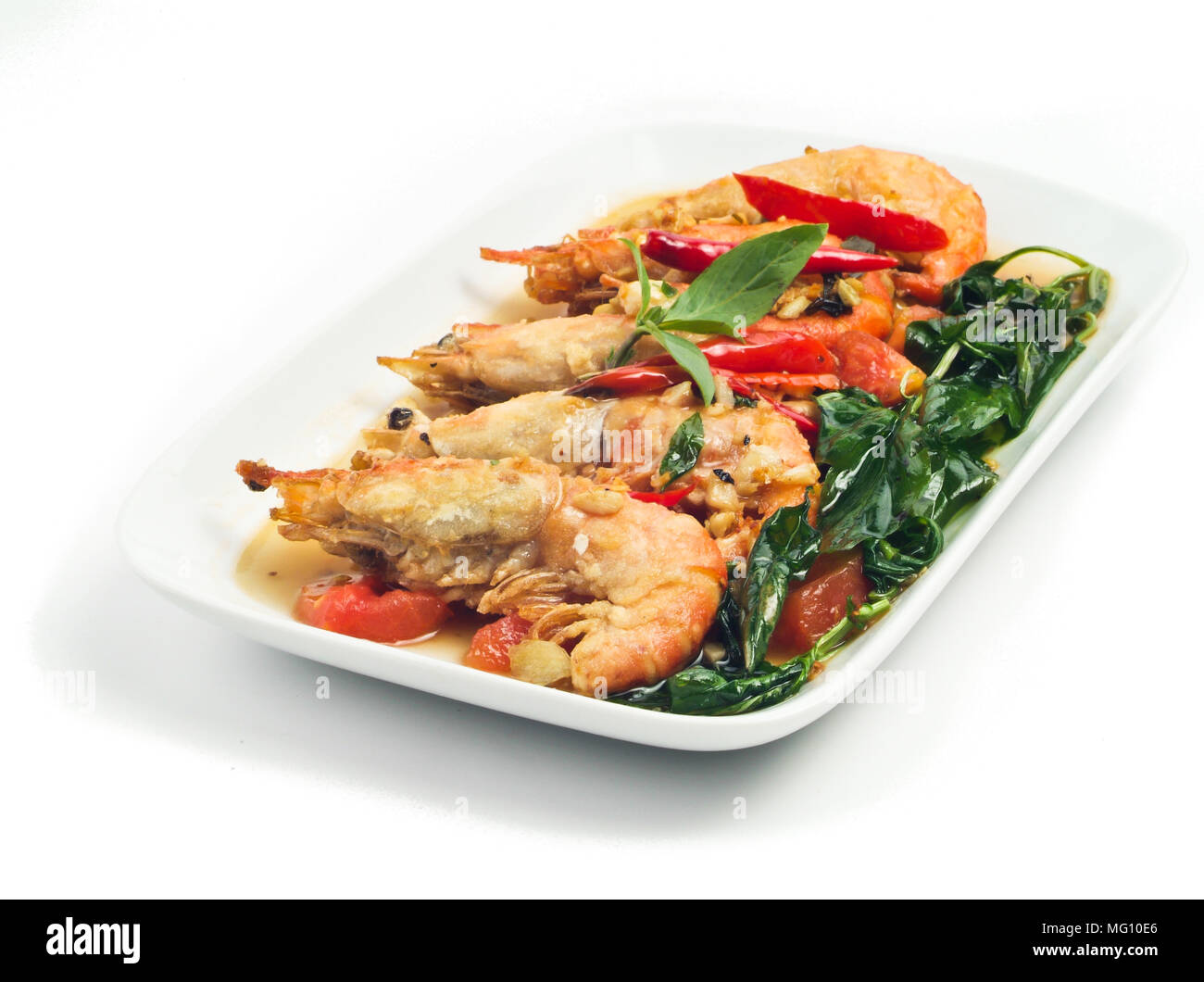 shrimp on plate Stock Photo - Alamy