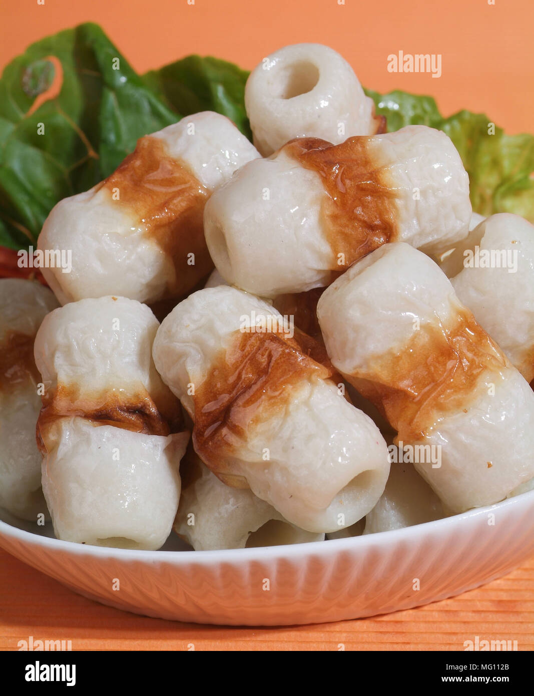 raw fish meat for steamboat. raw fish meat on the background Stock ...