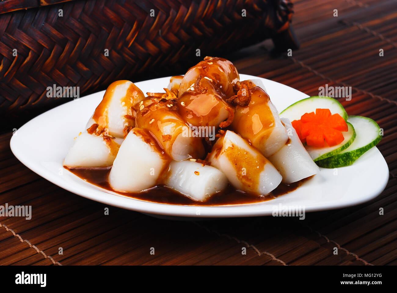 Chee Cheong Fun. Chinese rice noodle roll Stock Photo - Alamy