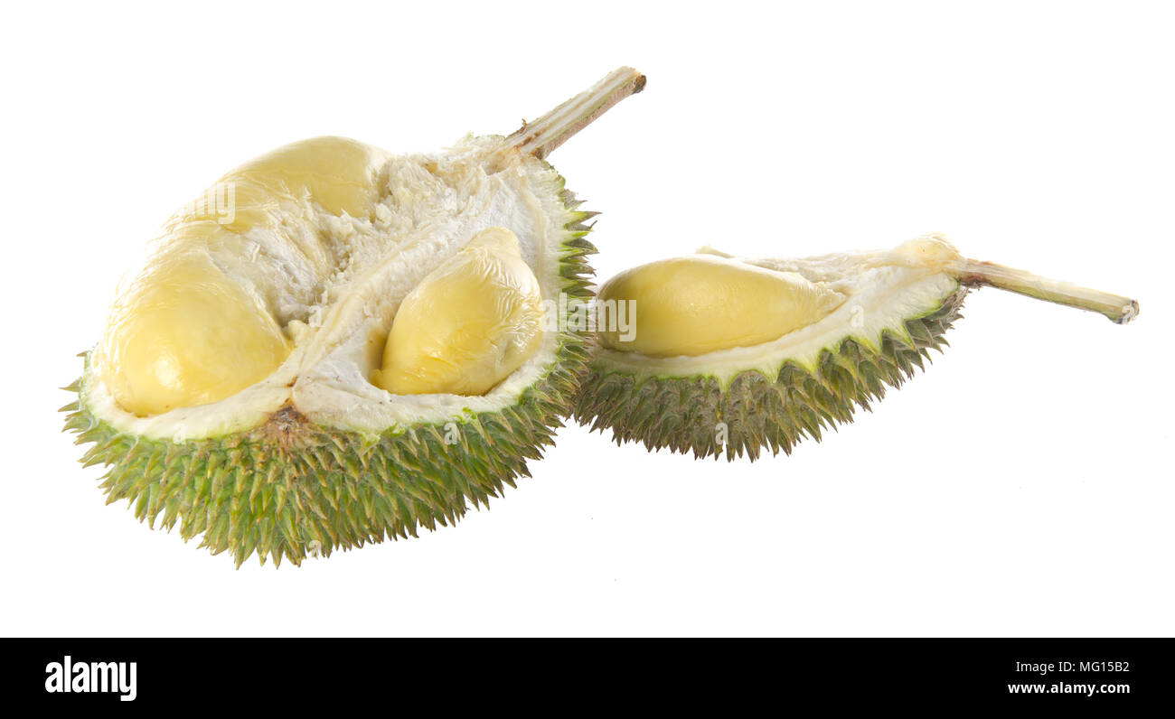 Durian, the king of fruits in South East Asia on background Stock Photo ...