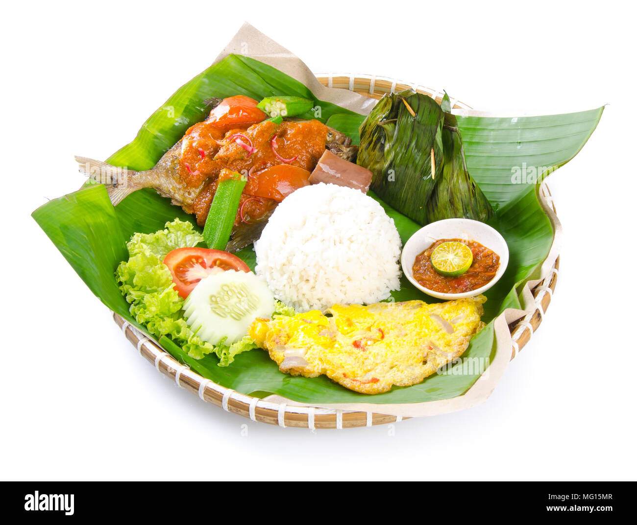 Indonesian special fish dish, Ikan, on the background Stock Photo - Alamy