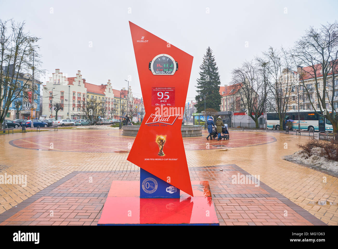 KALININGRAD, RUSSIA - CIRCA MARCH, 2018: countdown timer prior to ...