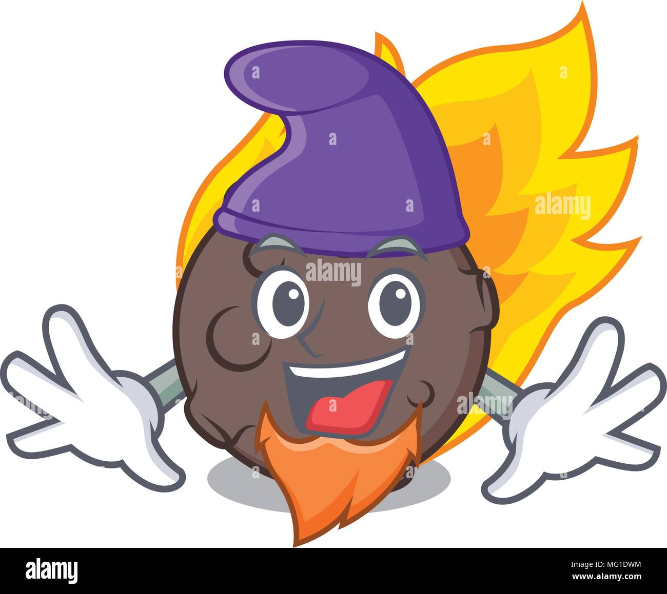 Elf meteorite character cartoon style vector illustration Stock Vector ...