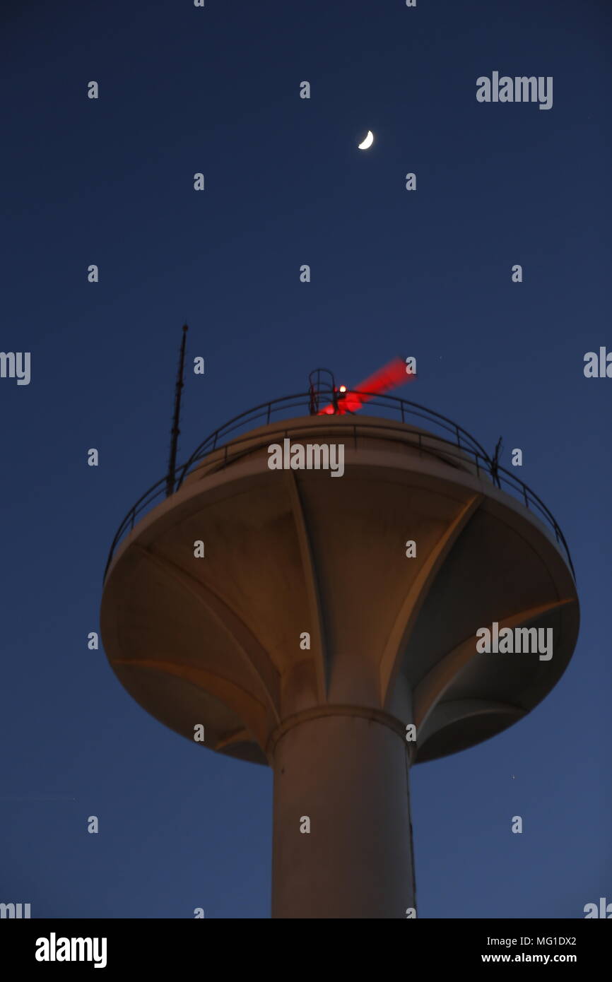 Sea traffic control radar Stock Photo - Alamy