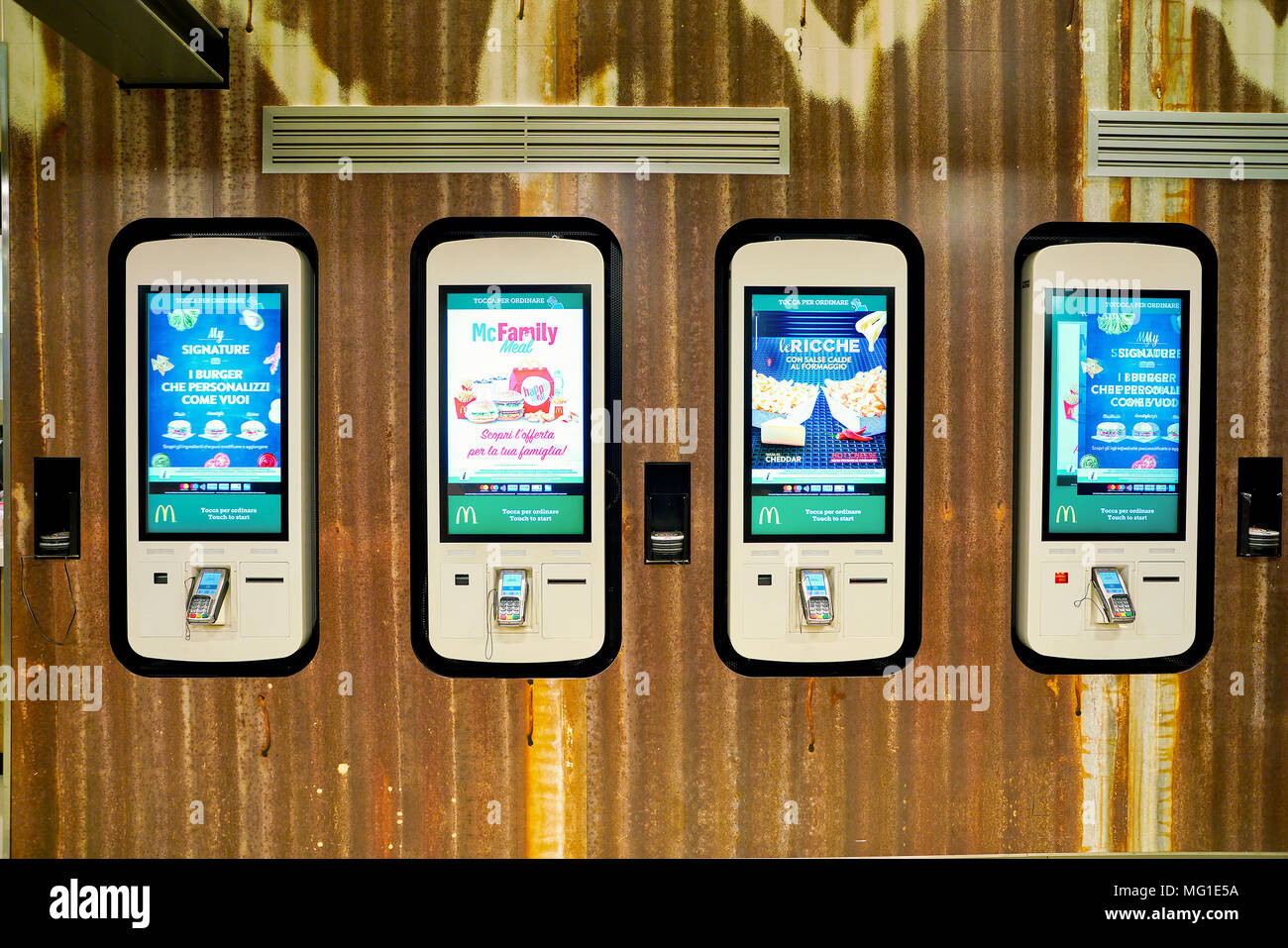 Mcdonalds menu screen hi-res stock photography and images - Alamy