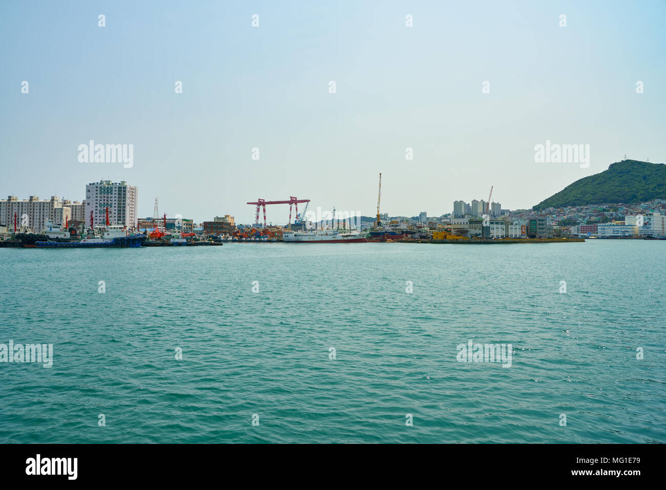 BUSAN, SOUTH KOREA - CIRCA MAY, 2017: Busan urban landscape. Busan ...