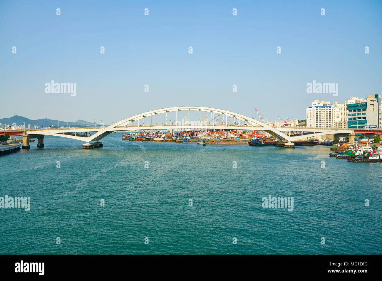 BUSAN, SOUTH KOREA - CIRCA MAY, 2017: Busan urban landscape. Busan ...