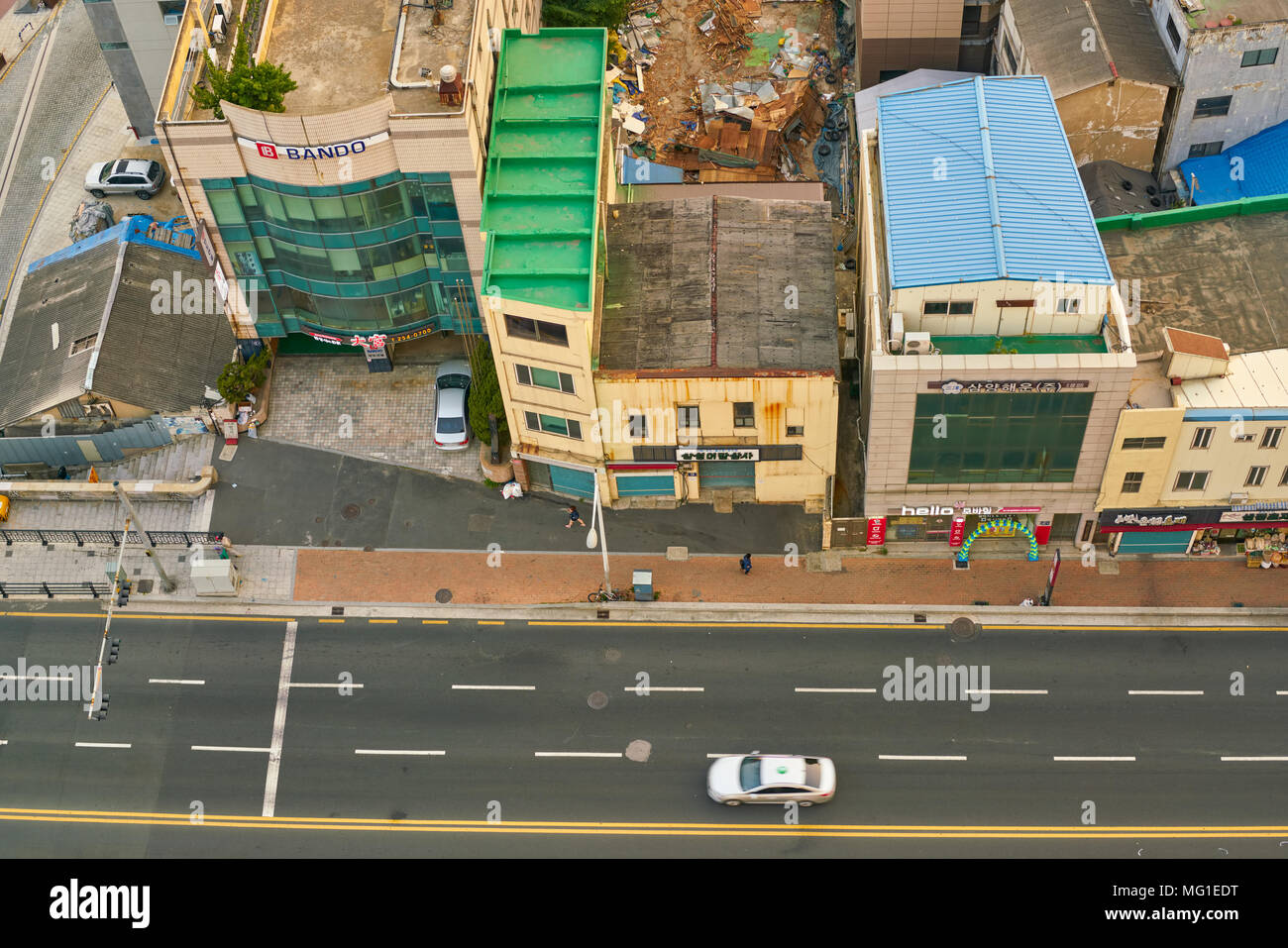 BUSAN, SOUTH KOREA - CIRCA MAY, 2017: view of Busan from Lotte ...