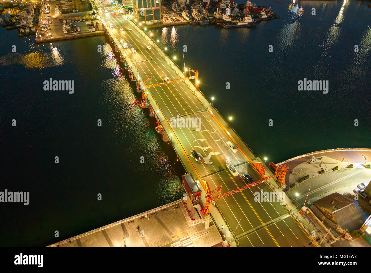 BUSAN, SOUTH KOREA - CIRCA MAY, 2017: view of Busan from Lotte ...