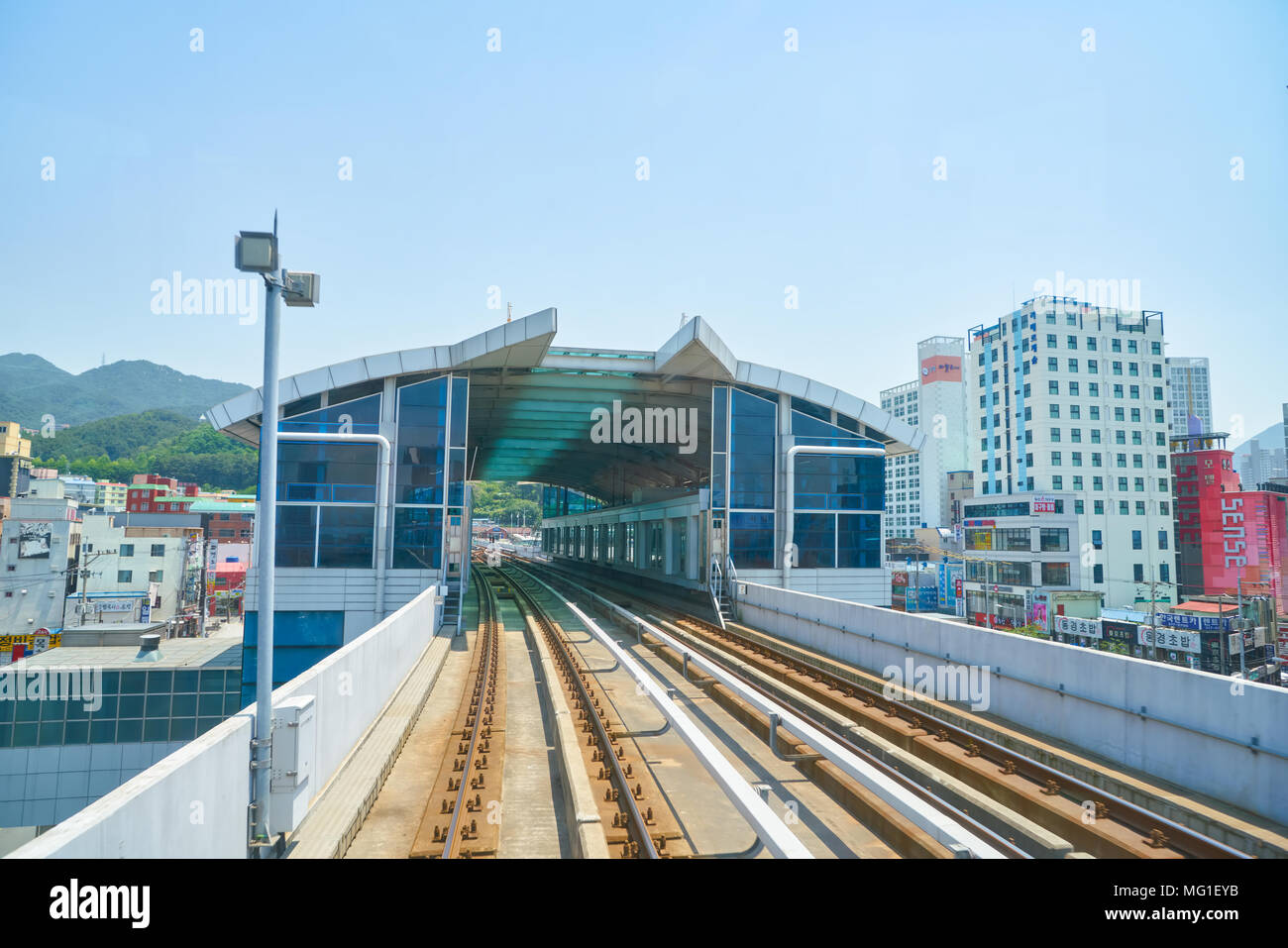 BUSAN, SOUTH KOREA - CIRCA MAY, 2017: Busan urban landscape. Busan ...