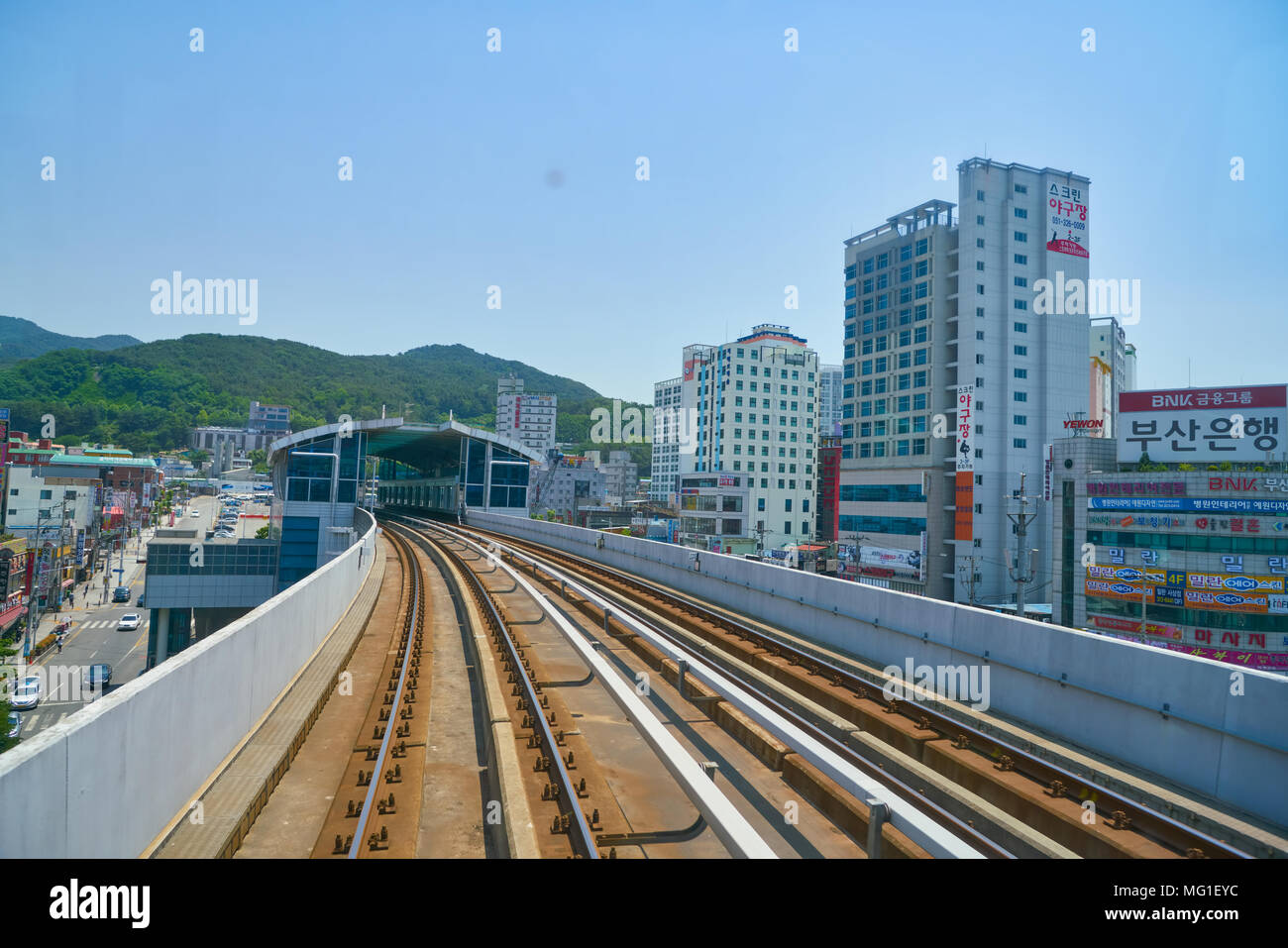BUSAN, SOUTH KOREA - CIRCA MAY, 2017: Busan urban landscape. Busan ...