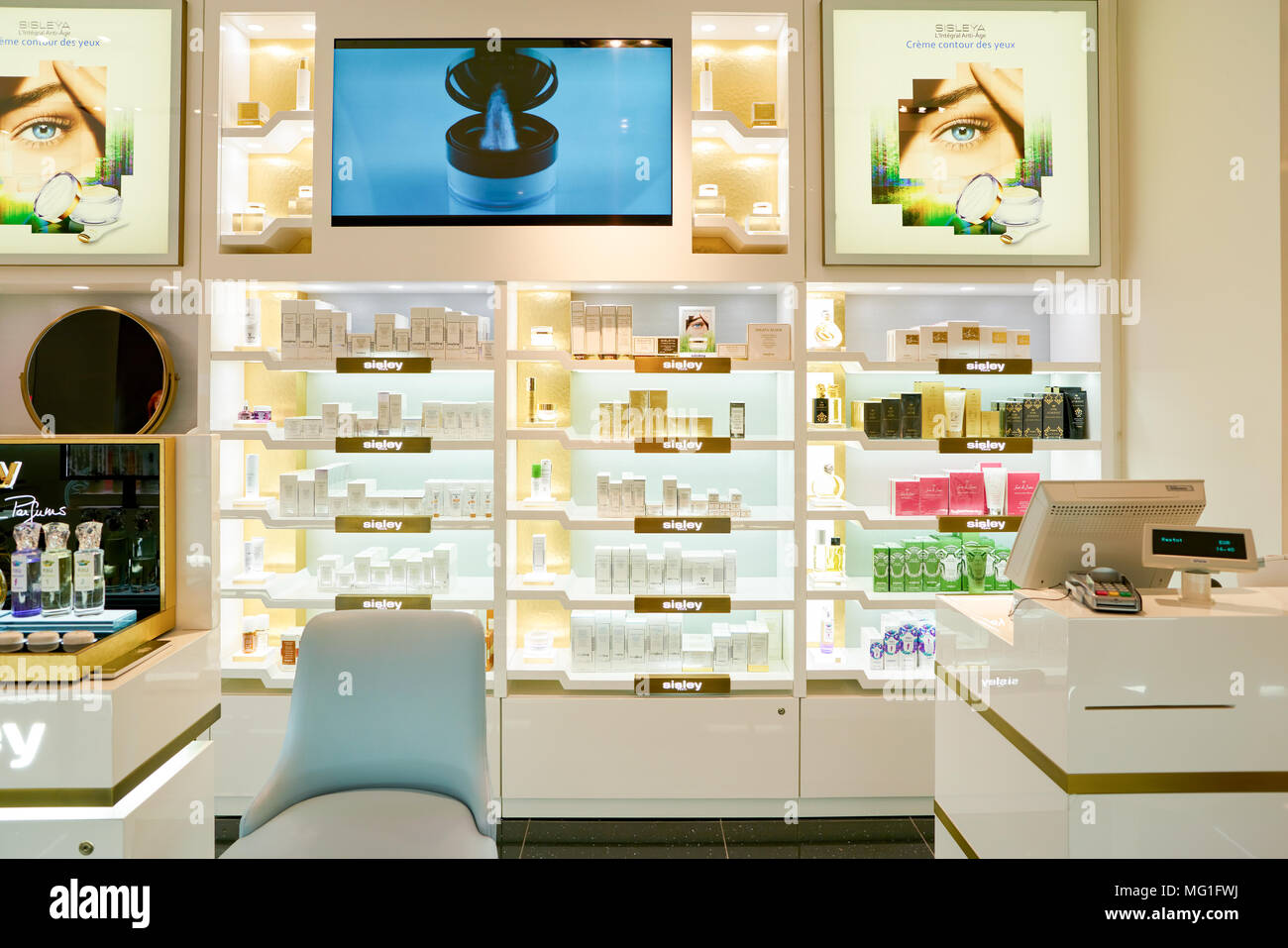 ROME, ITALY - CIRCA NOVEMBER, 2017: Sisley cosmetics sit on display at ...