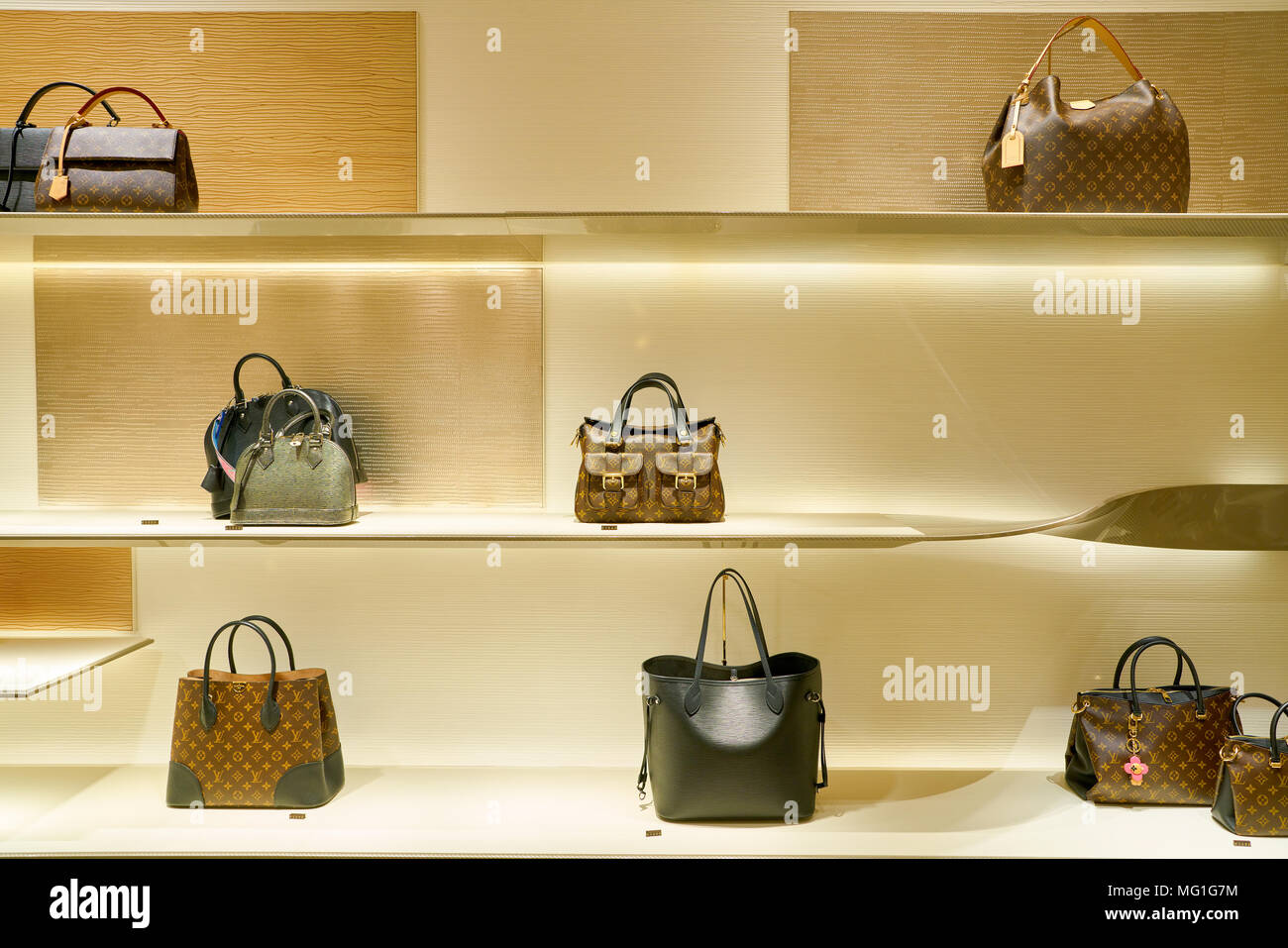 ROME, ITALY - CIRCA NOVEMBER, 2017: inside Louis Vuitton store at a ...