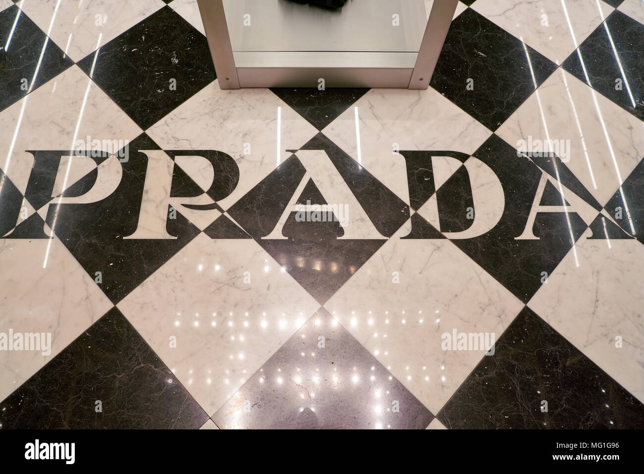 ROME, ITALY - CIRCA NOVEMBER, 2017: Prada sign at a second flagship ...
