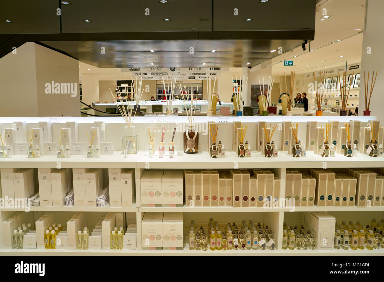 ROME, ITALY - CIRCA NOVEMBER, 2017: a variety of goods on display at a ...