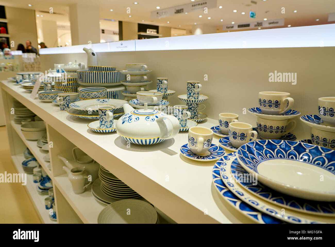 ROME, ITALY - CIRCA NOVEMBER, 2017: a variety of goods on display at a ...