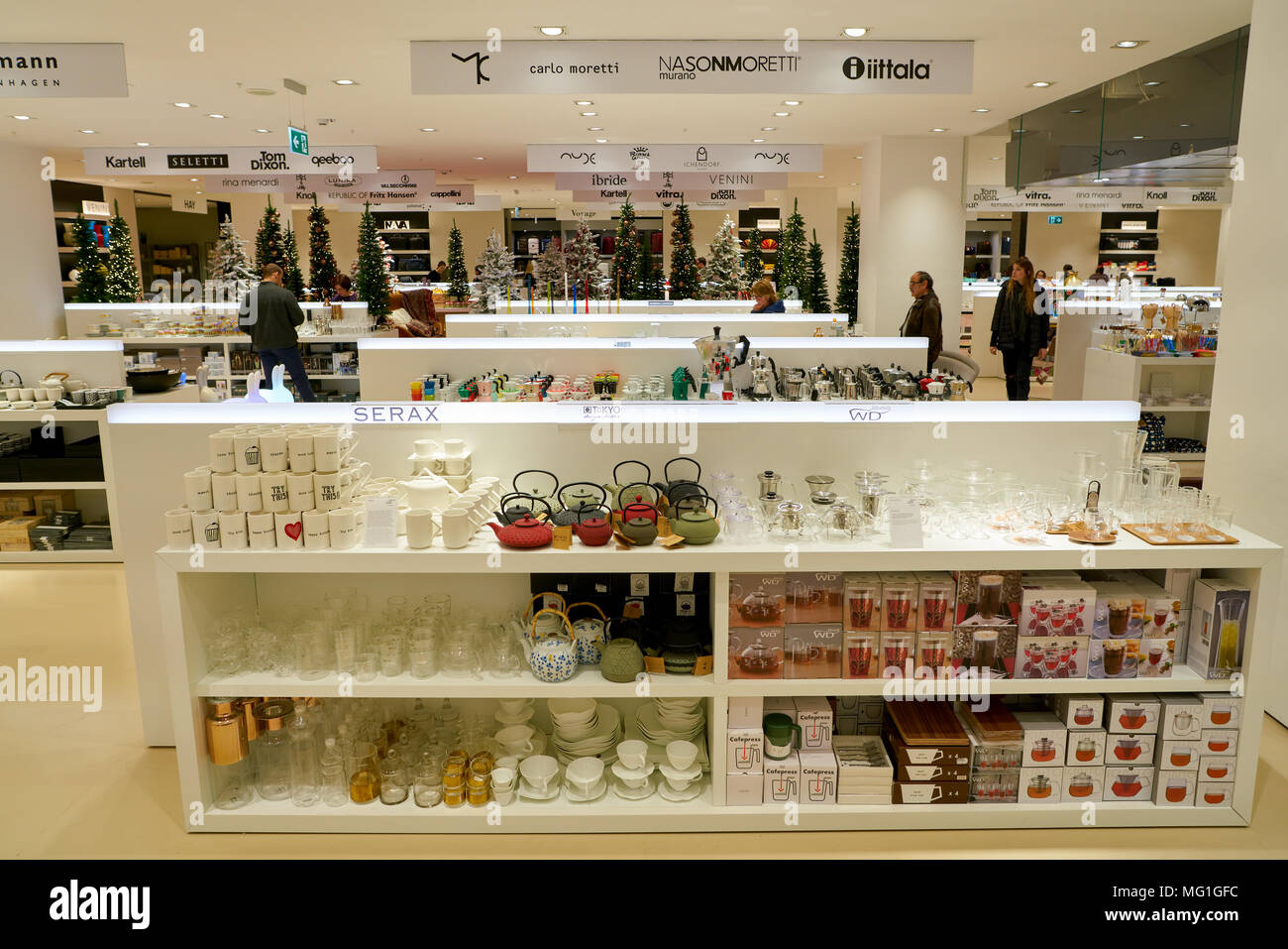 ROME, ITALY - CIRCA NOVEMBER, 2017: a variety of goods on display at a ...