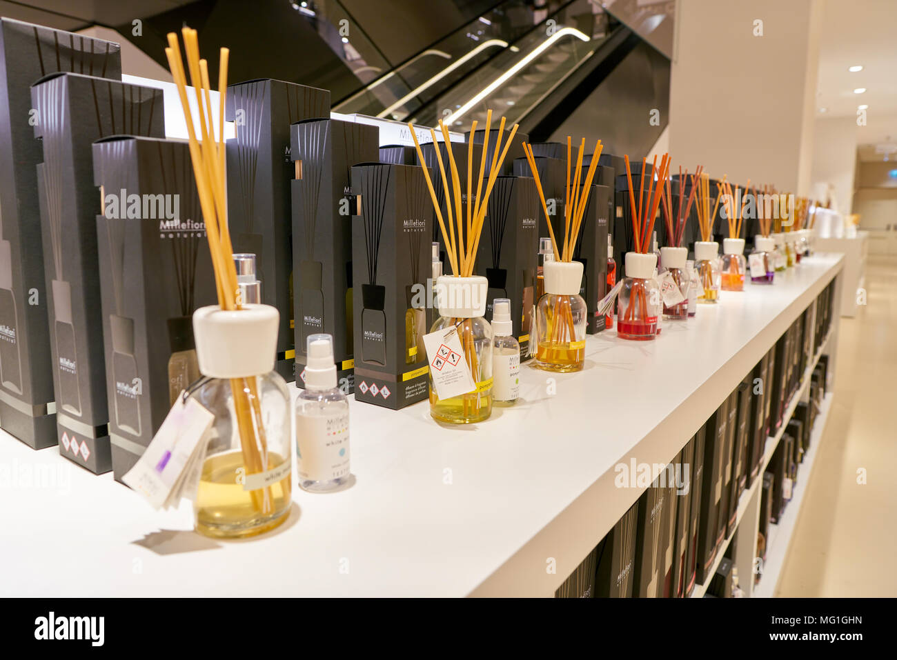 ROME, ITALY - CIRCA NOVEMBER, 2017: a variety of goods on display at a ...