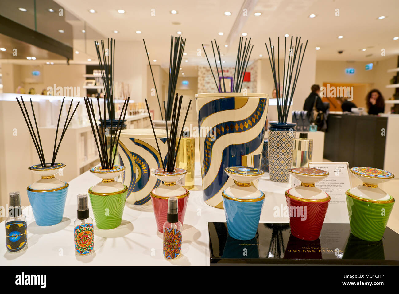 ROME, ITALY - CIRCA NOVEMBER, 2017: a variety of goods on display at a ...