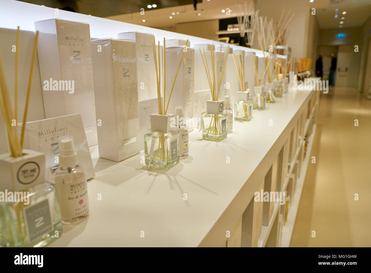 ROME, ITALY - CIRCA NOVEMBER, 2017: a variety of goods on display at a ...