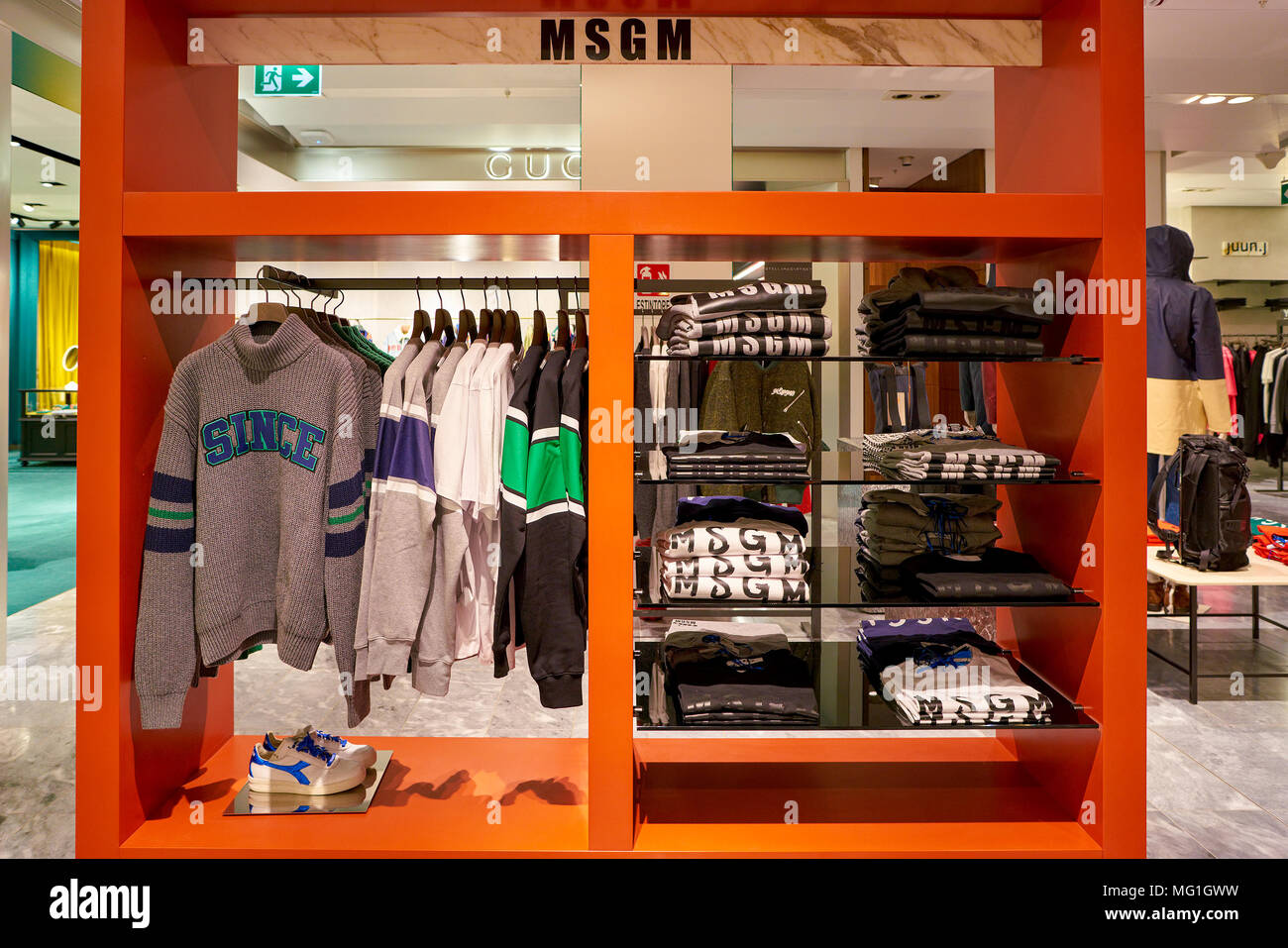 ROME, ITALY - CIRCA NOVEMBER, 2017: women's clothing on display at a ...