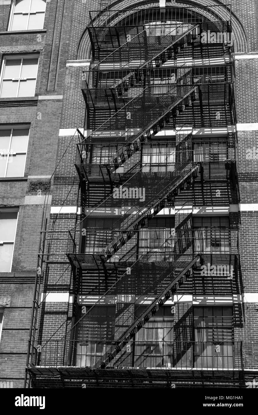 New York Fire Escape Stock Photo - Alamy