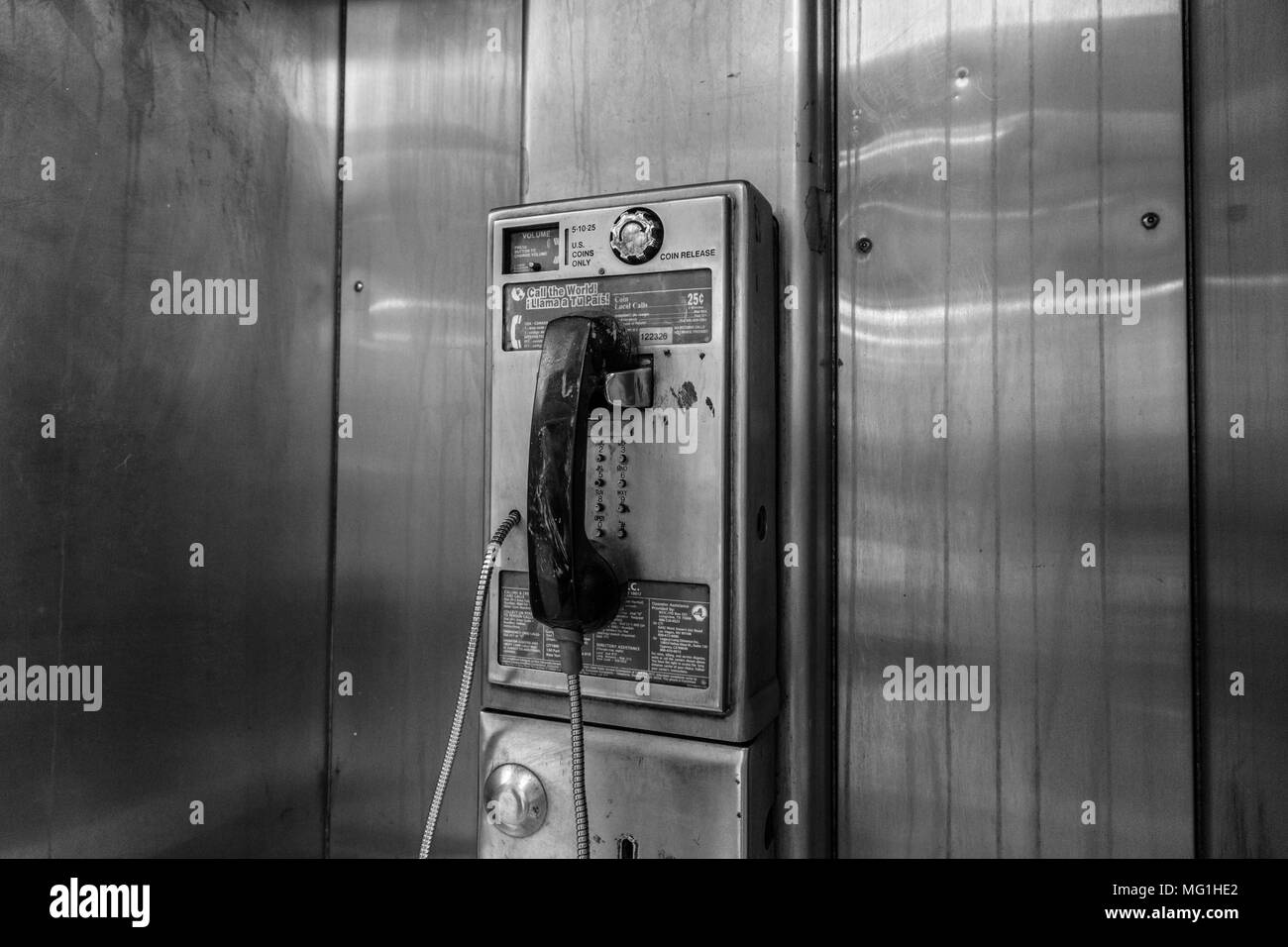 Old coin operated pay hi-res stock photography and images - Alamy