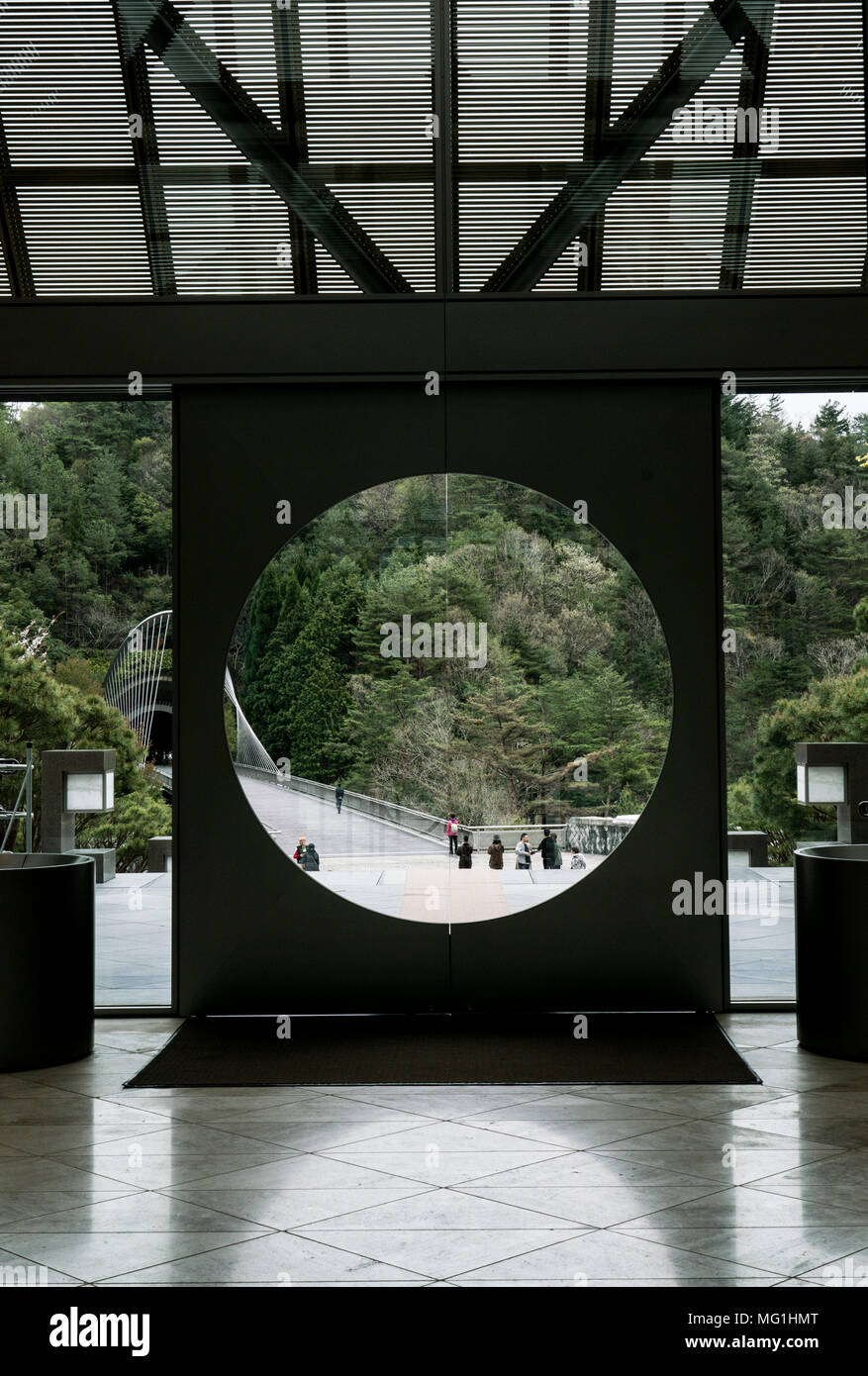 Located amid forrested hills of Shiga, Miho Museum, by the Chinese ...