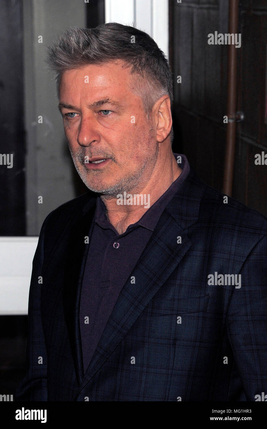 NEW YORK, NY - APRIL 21: Actor Alec Baldwin attends the premiere of ...