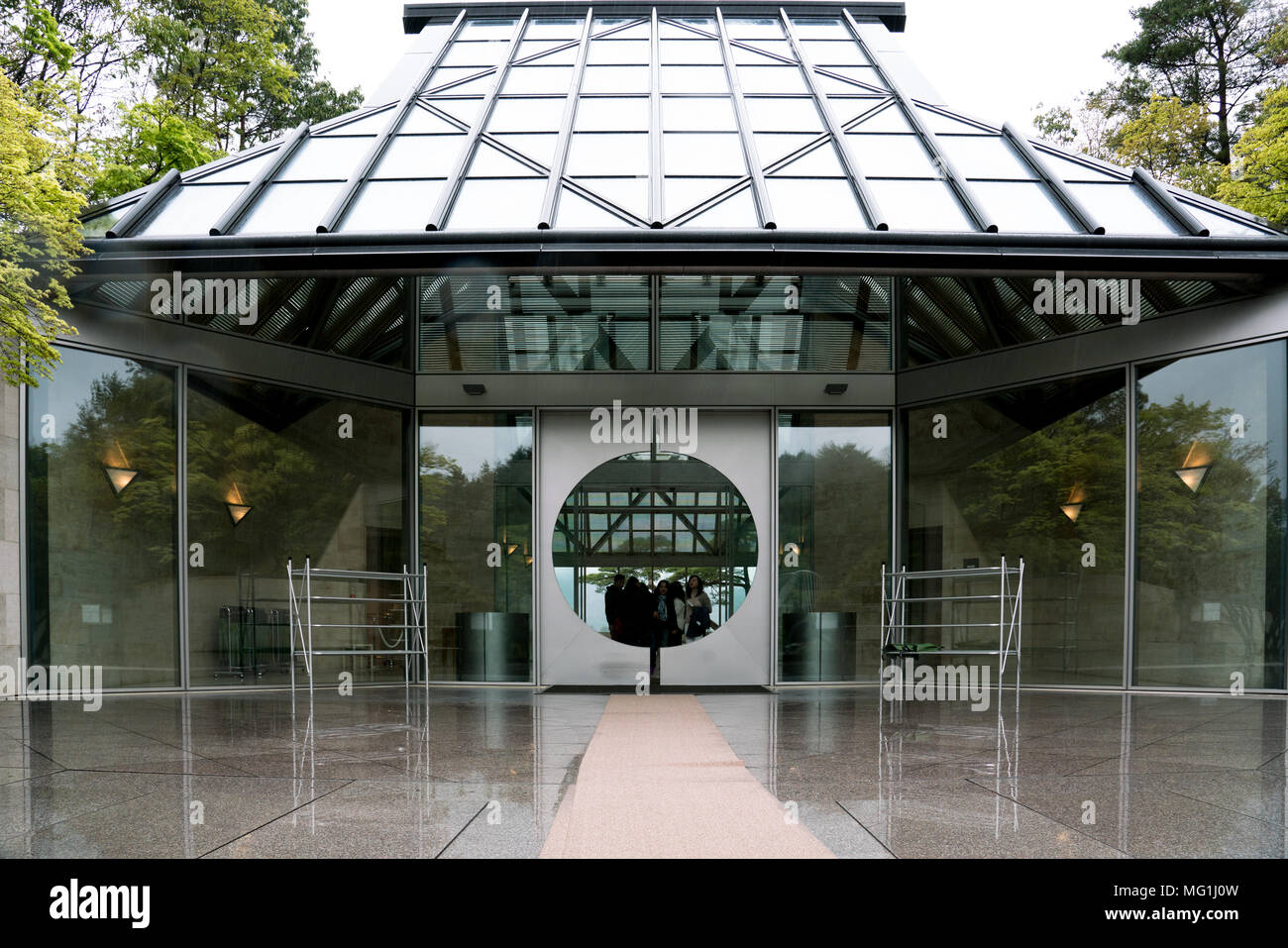 Located amid forrested hills of Shiga, Miho Museum, by the Chinese ...