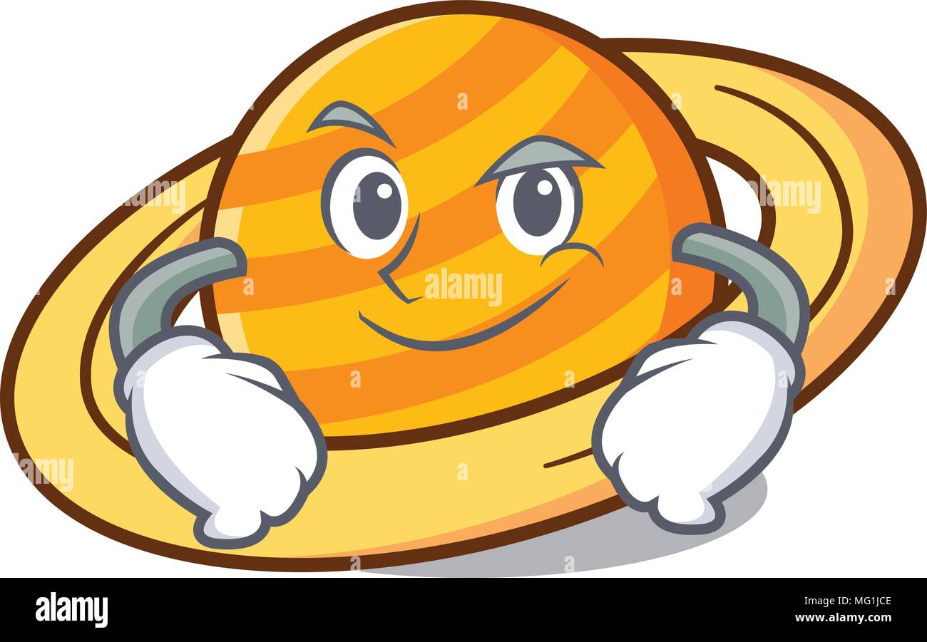 Smirking planet saturnus character cartoon Stock Vector Image & Art - Alamy