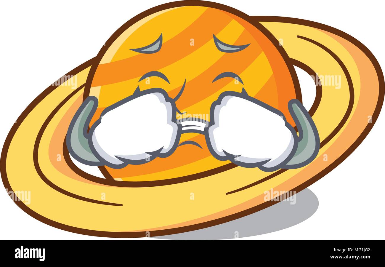 Crying planet saturnus mascot cartoon Stock Vector Image & Art - Alamy