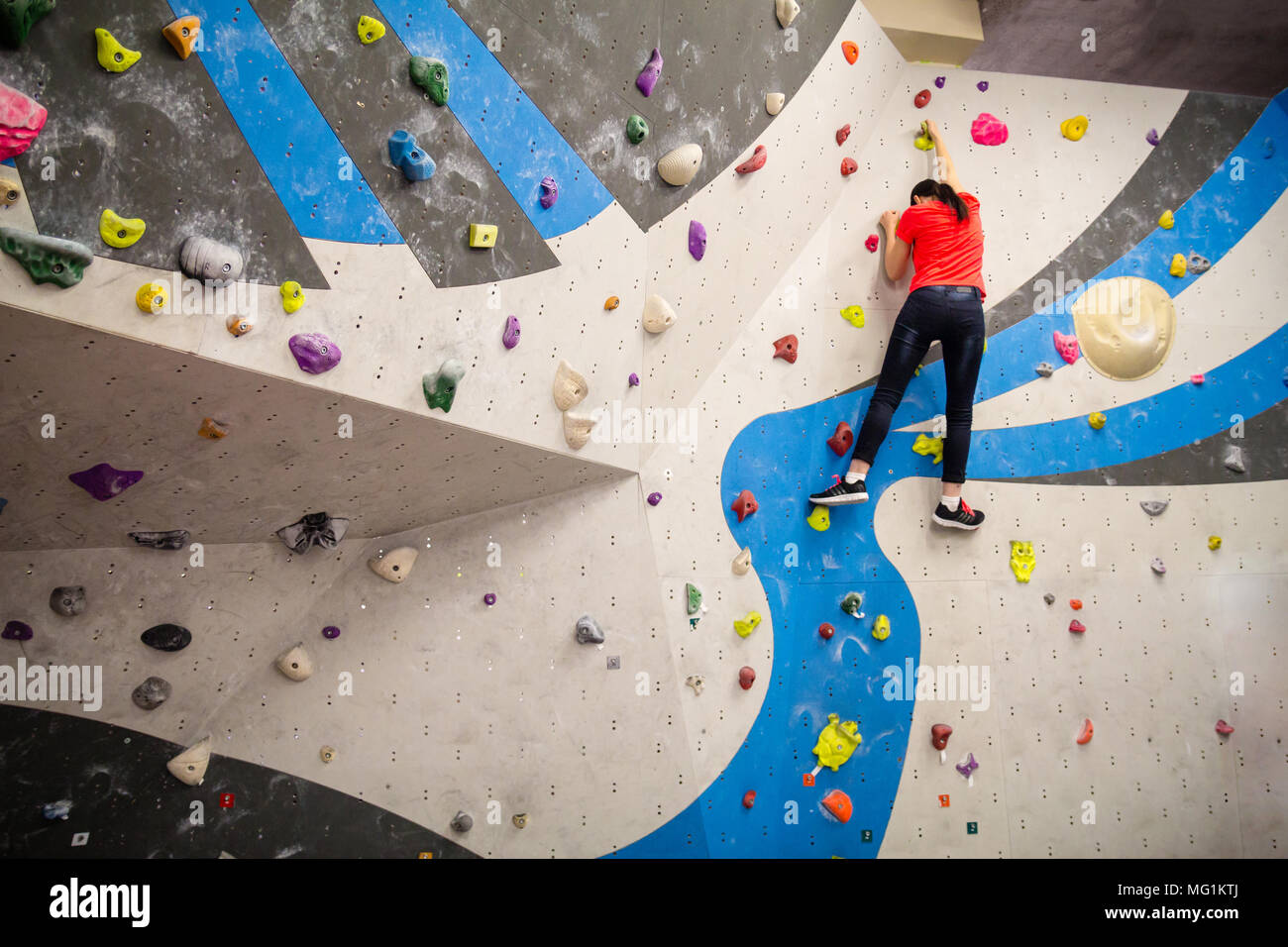Indoor Climbing Wall High Resolution Stock Photography and Images - Alamy