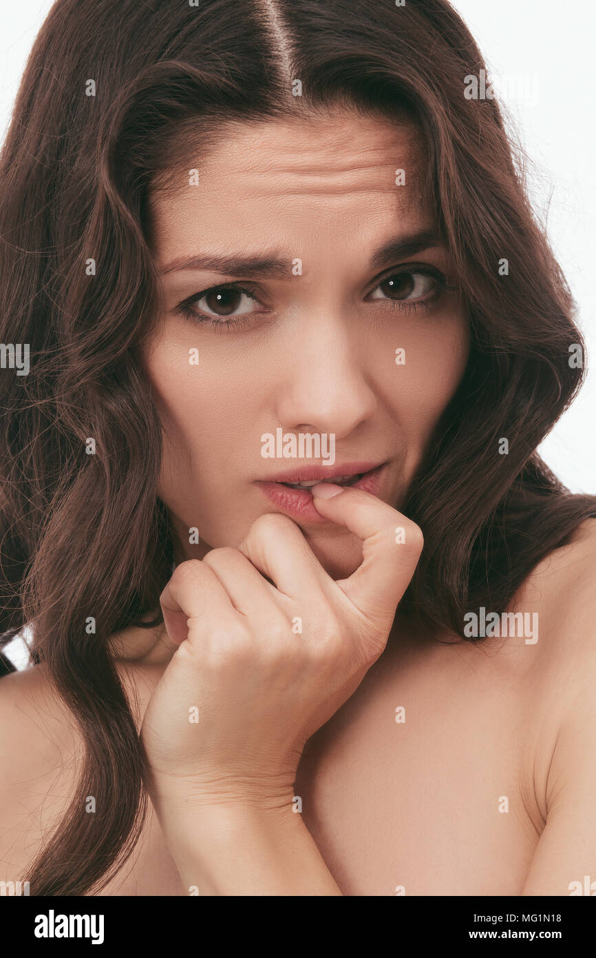 Beautiful middle aged brunette woman hi-res stock photography and images - Alamy