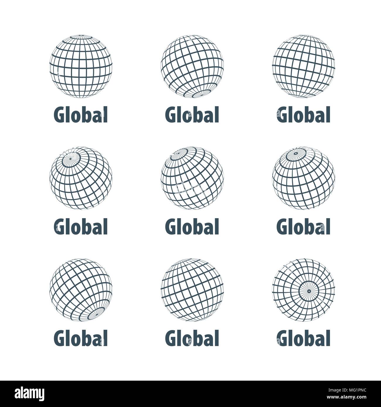 vector logo globe Stock Vector Image & Art - Alamy
