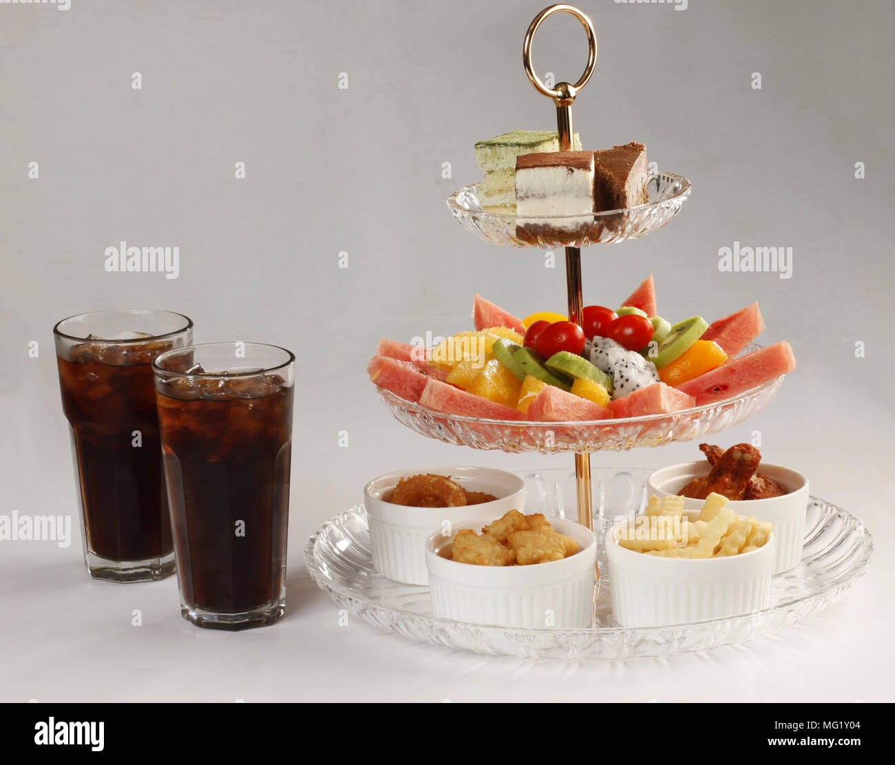 afternoon tea set Stock Photo - Alamy