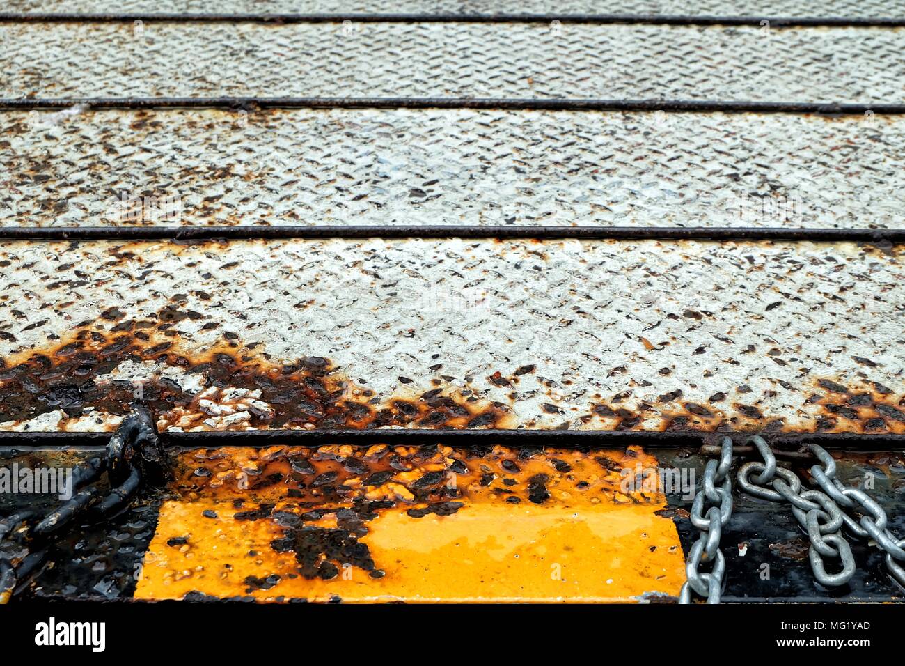 Rusty Dock Ground Stock Photo - Alamy