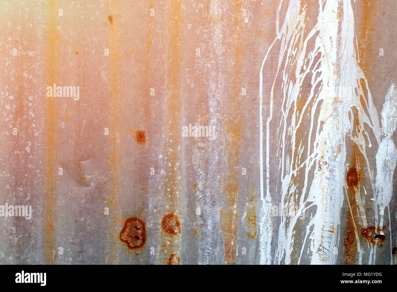 Rust stain on white paint hi-res stock photography and images - Alamy