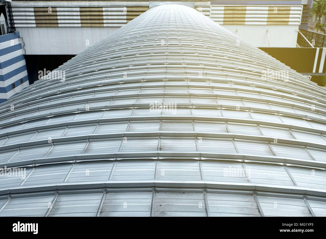 Top View of Aluminum Roof Stock Photo - Alamy