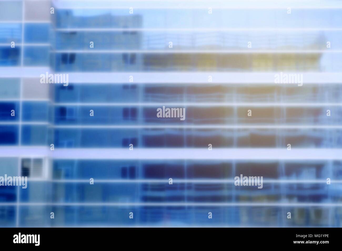 Blurred Image of Commercial Building Background with Light Leak Stock ...