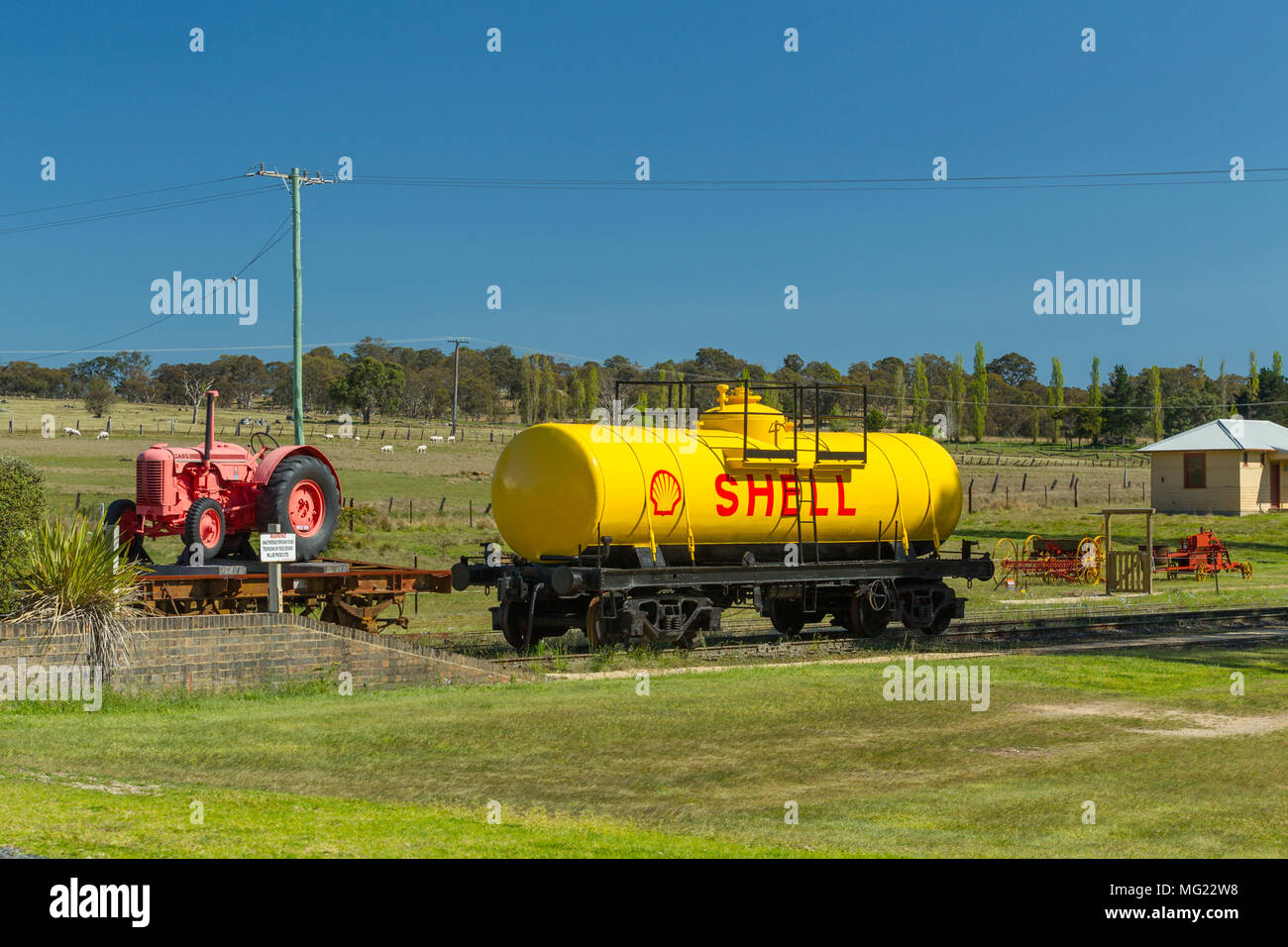 Detail from the historic Tenterfield Railway Museum in the New England ...