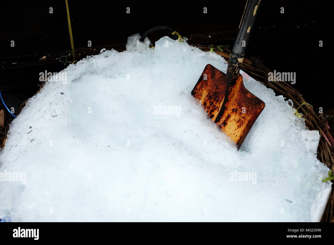 Ice cubes for ice box hi-res stock photography and images - Alamy