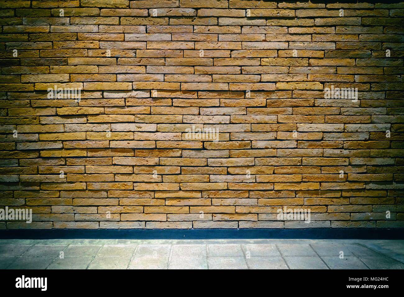 Empty Brick Room Background Stock Photo - Alamy