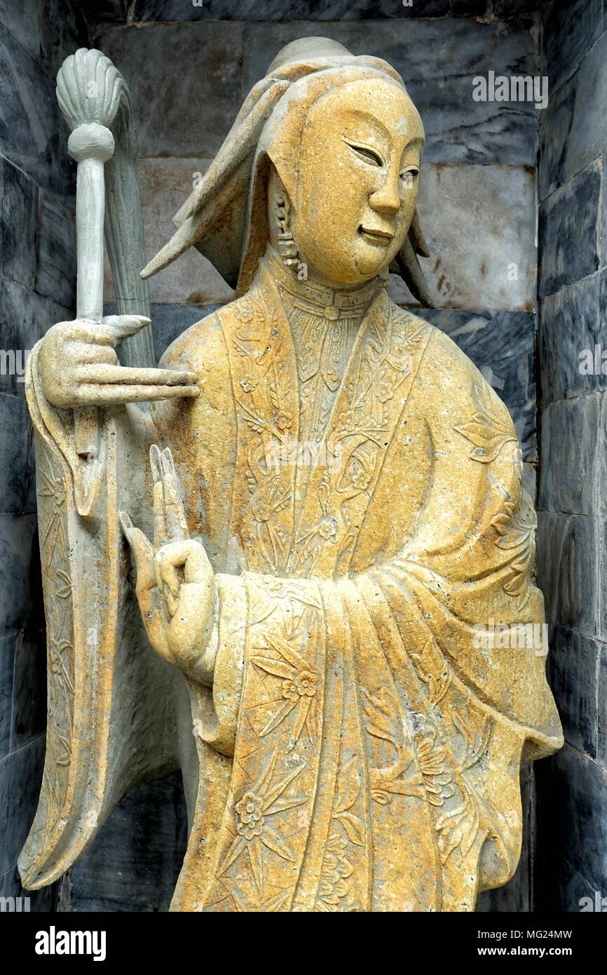 Ancient Chinese Statue inside Chinese Stupa at Wat Arun Temple Stock ...