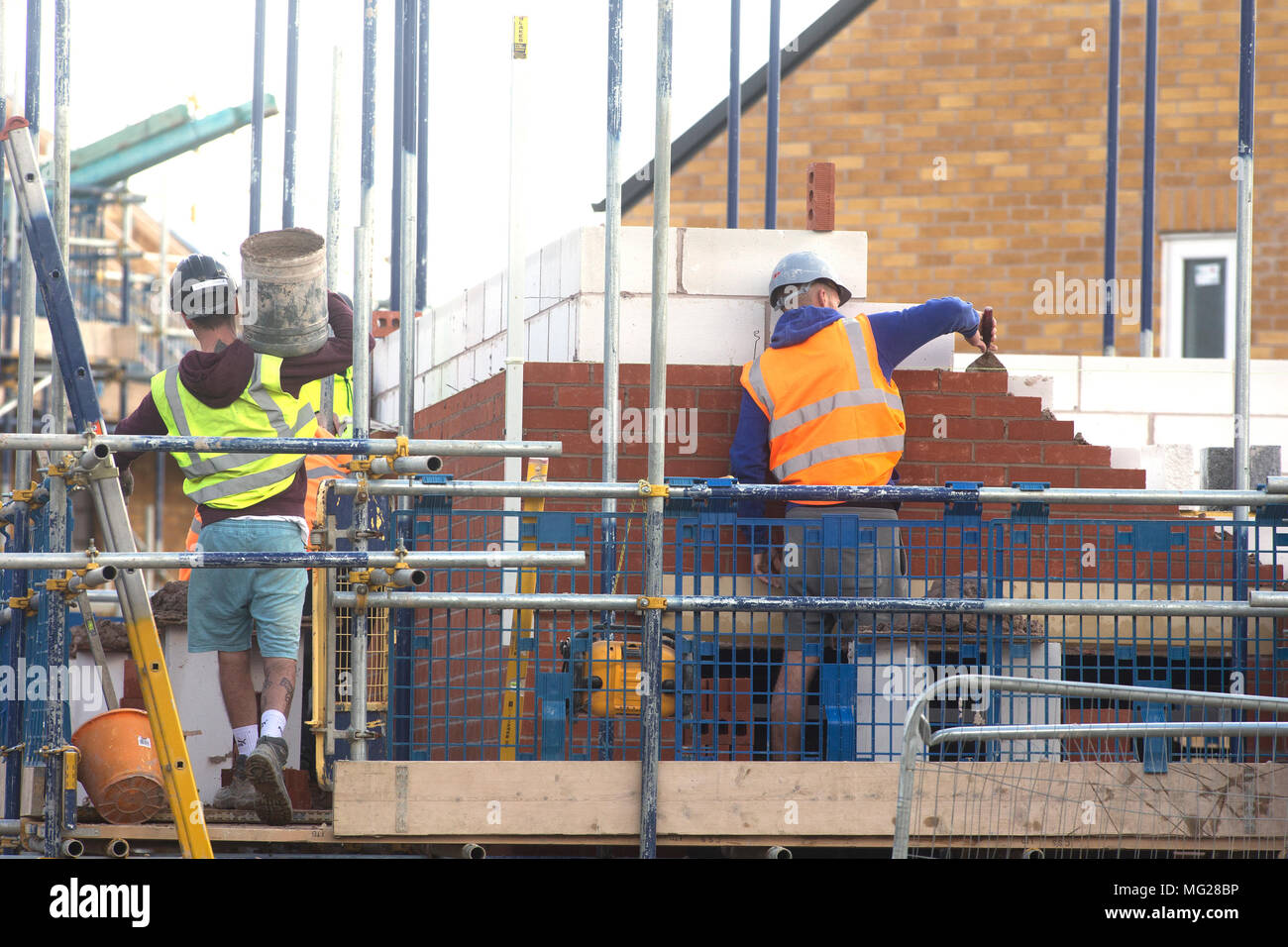 New homes being built in Peterborough, Cambridgeshire Stock Photo - Alamy